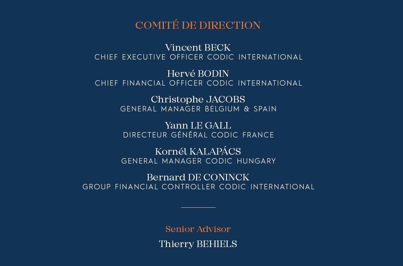 Groupe - Codic
